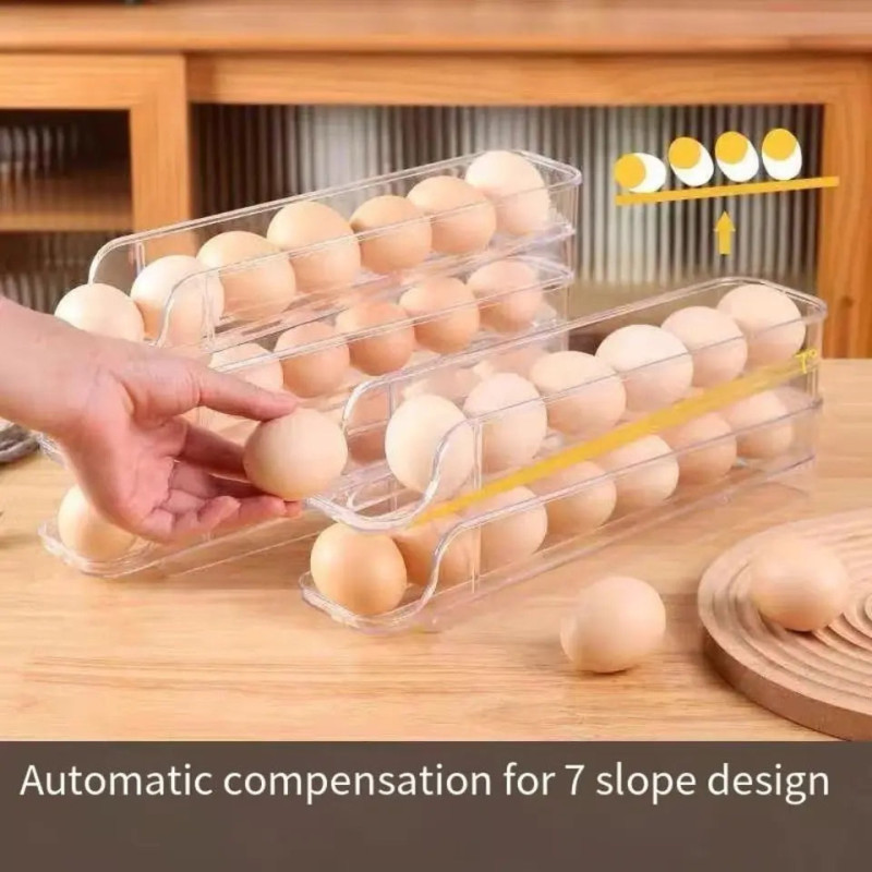 Acrylic Rolling Egg Box 2 Step | Hamza Store