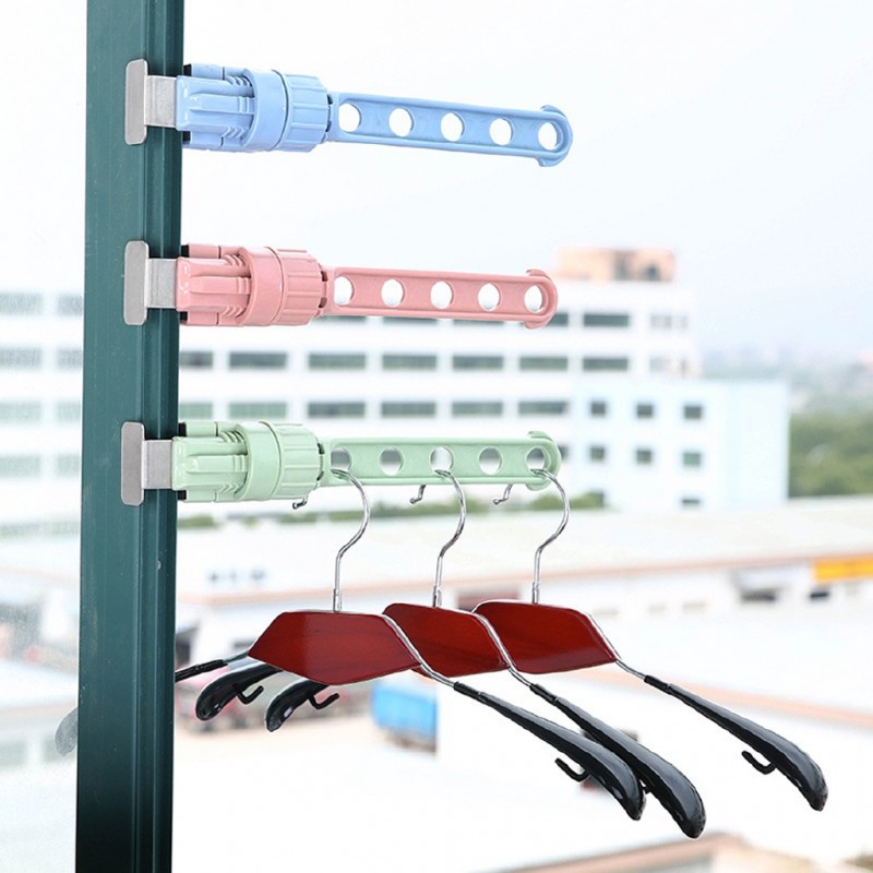 Buy Window Frame Drying Rack Indoor Window Door 5-Holes Snap-on Clothes ...
