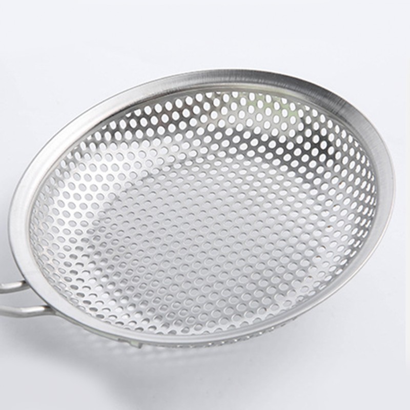 Buy Wooden Handle Strainer Stainless Steel Colander with Hanging Hole