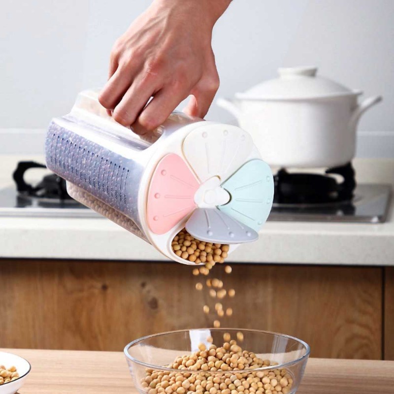 Buy Multi Purpose 3 In 1 Jar Moisture Proof Space Saving 3 portion jar ...