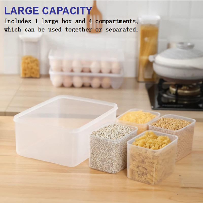Buy Fridge Food Storage Container With Lid, Airtight Refrigerator Food ...