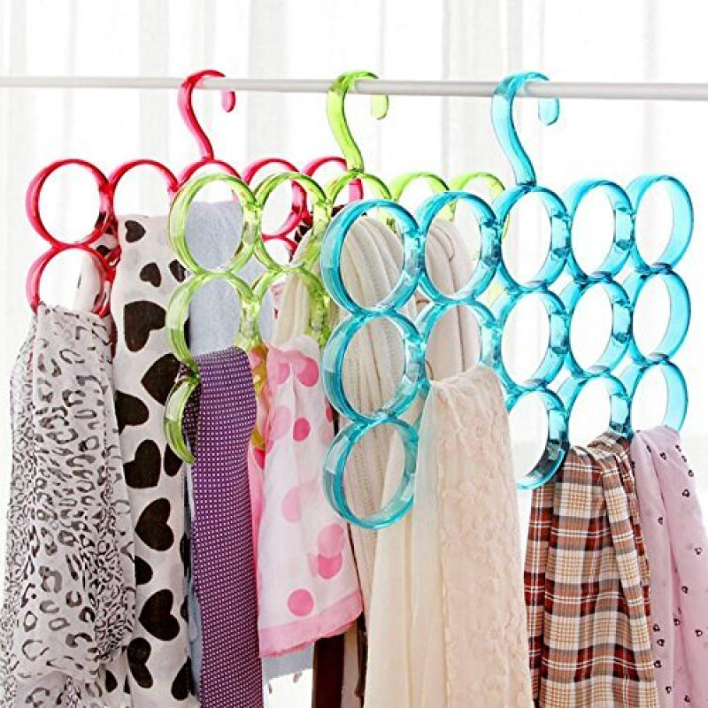 Buy riple Line Hanger Plastic Ring Hanger for Scarf, Shawl, Tie, Belt ...