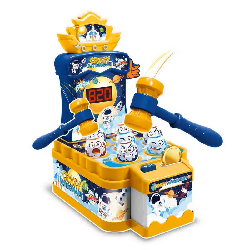 Buy Crazy Astronaut Mole Attack Game With Light and Sound Toy For Kids