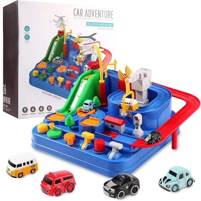 Buy Car Adventure Race & Rescue Track With Magnetic Cars
