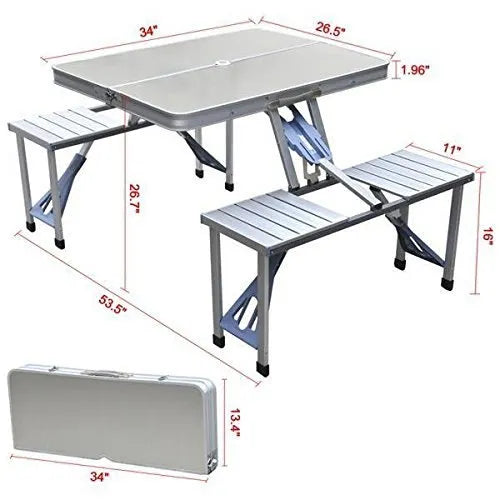 Outdoor Camping Folding Table And Chair, Travelling Portable Table And ...