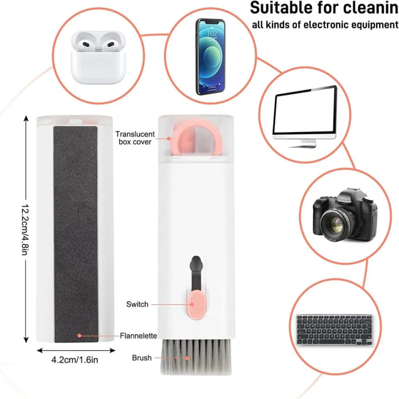 7 In 1 Keyboard & Earpods Cleaner Brush Kit | Hamza Store