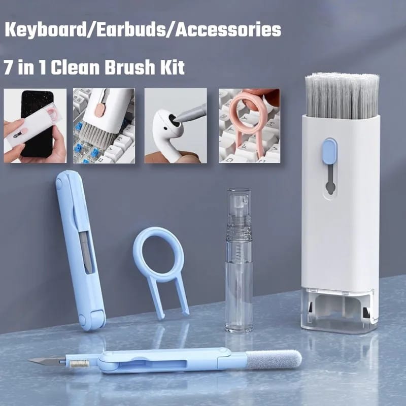 7 In 1 Keyboard & Earpods Cleaner Brush Kit | Hamza Store
