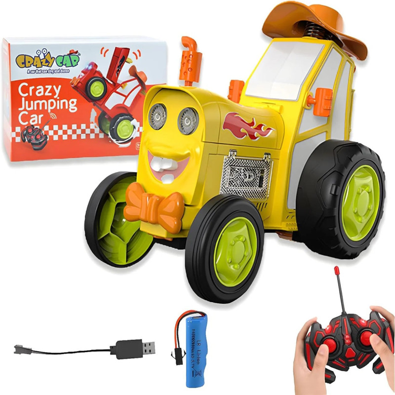 Crazy Jumping Tractor With Light And Sound | Hamza Store