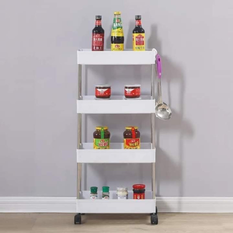 4 Tier Slim And Smart Trolley | Hamza Store