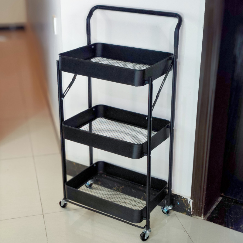 Foldable Metal Trolley By Matrix | Hamza Store