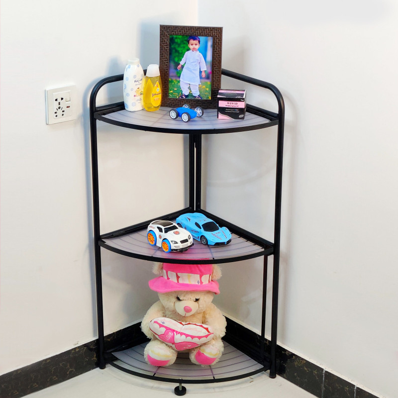 Foldable Corner Shelf With Tripod Base | Hamza Store
