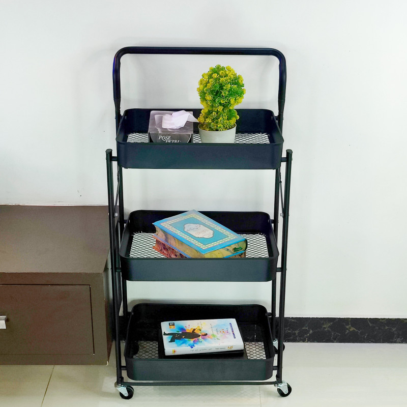 Foldable Metal Trolley By Matrix | Hamza Store