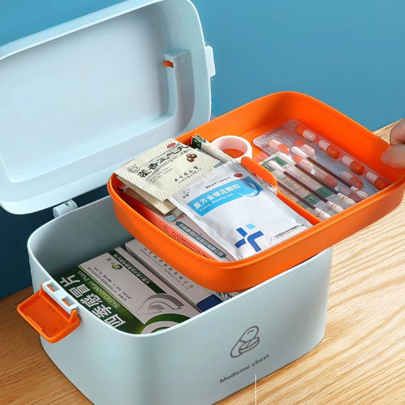 Double Layer First Aid Medicine Storage Box | Hamza Store