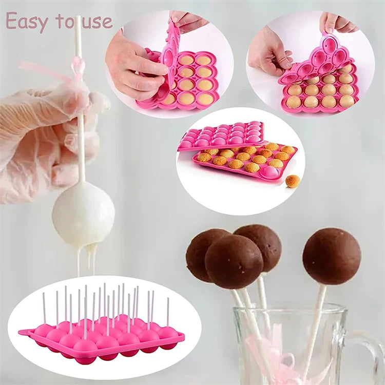 Silicone Lollipop Mold With Stick | Hamza Store