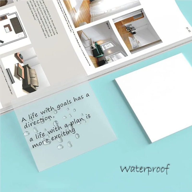 Transparent Waterproof And Traceable Sticky Notes | Hamza Store