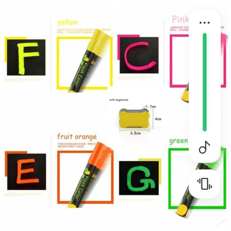 Liquid Chalk Erasable Markers (Fluorescent Pack Of 8) | Hamza Store