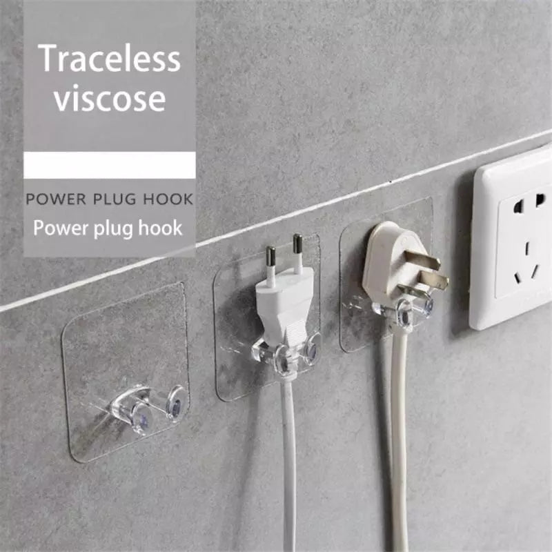 Adhesive Wall Hanger Storage Transparent Hooks Pack Of 5 | Hamza Store