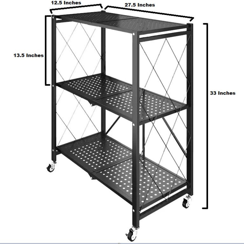 Foldable Kitchen Trolley | Hamza Store