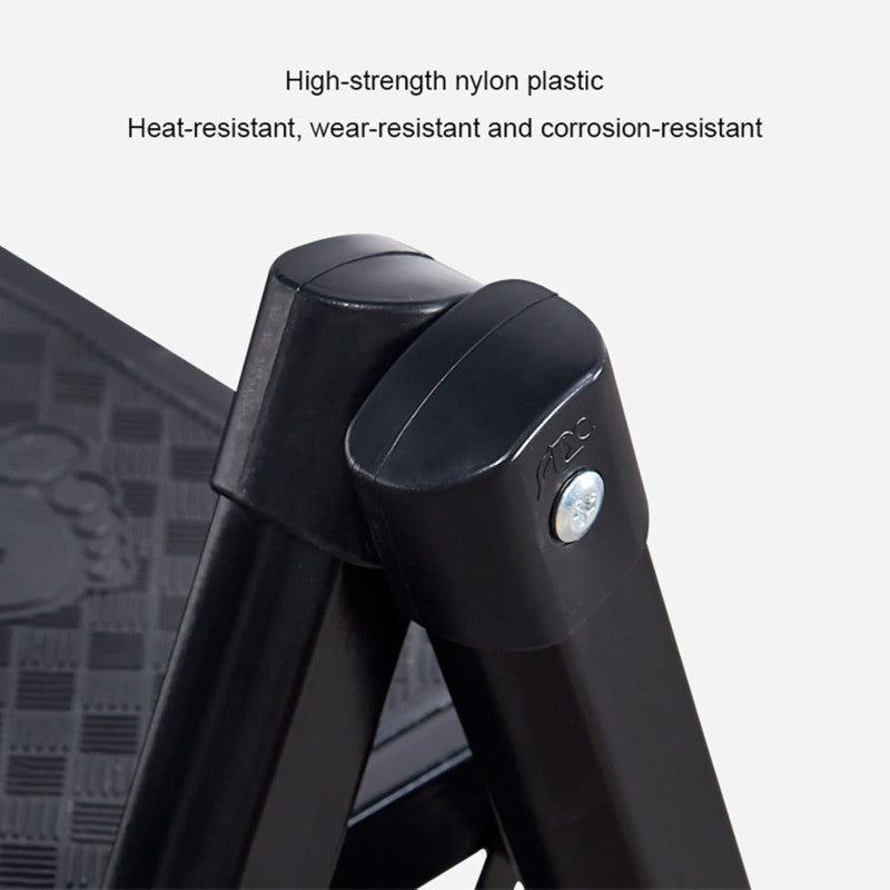 2-Step Folding Ladder Ergonomic, Non-Slip Pedal Steps, Portable Steel ...