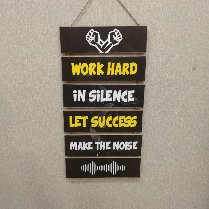 Work Hard For Success - Motivational 6 Step Hanging - Wall Decoration ...
